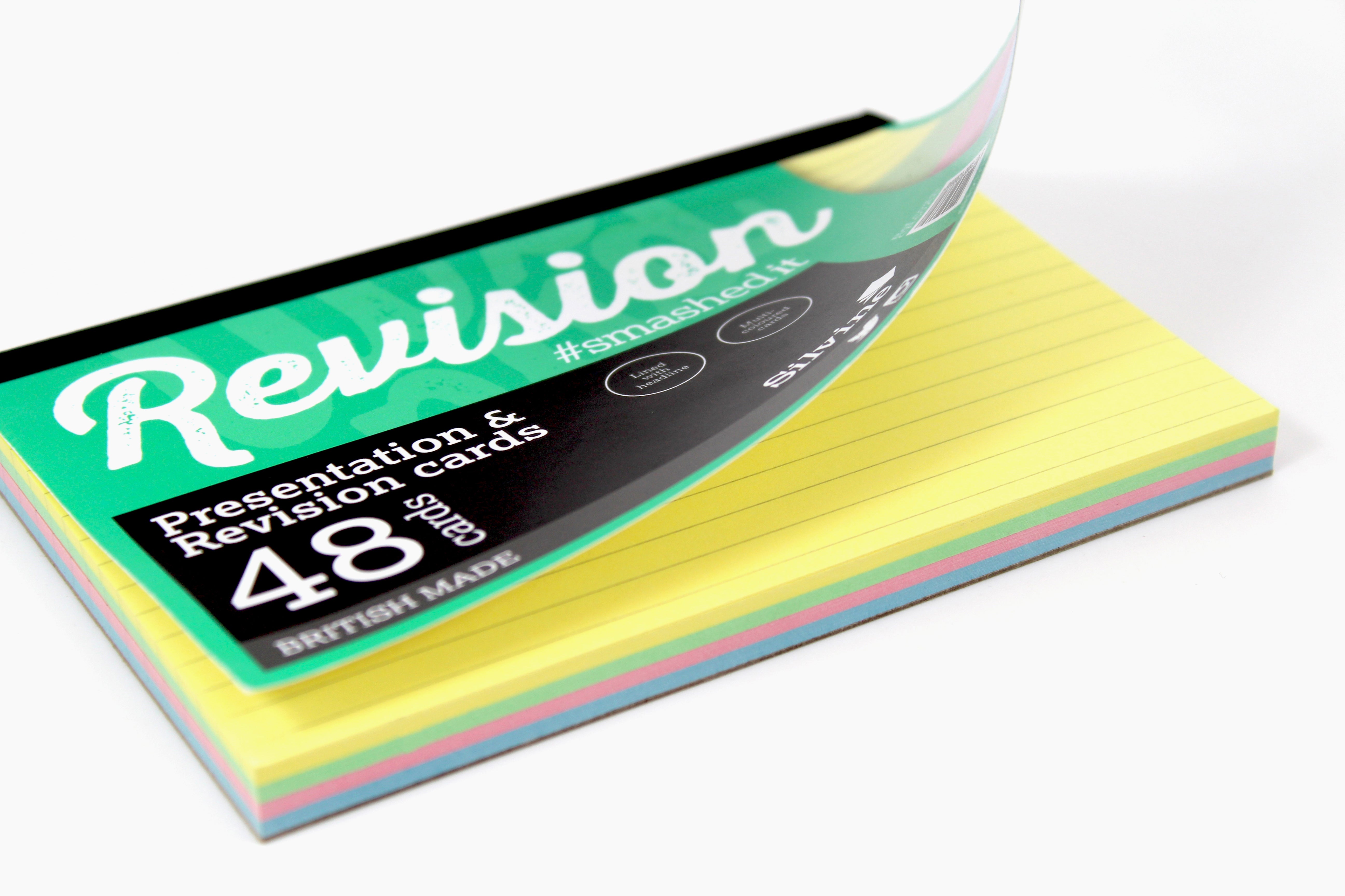 Luxpad Revision and Presentation Card Pad Ruled 6x4 Assorted Colours ...