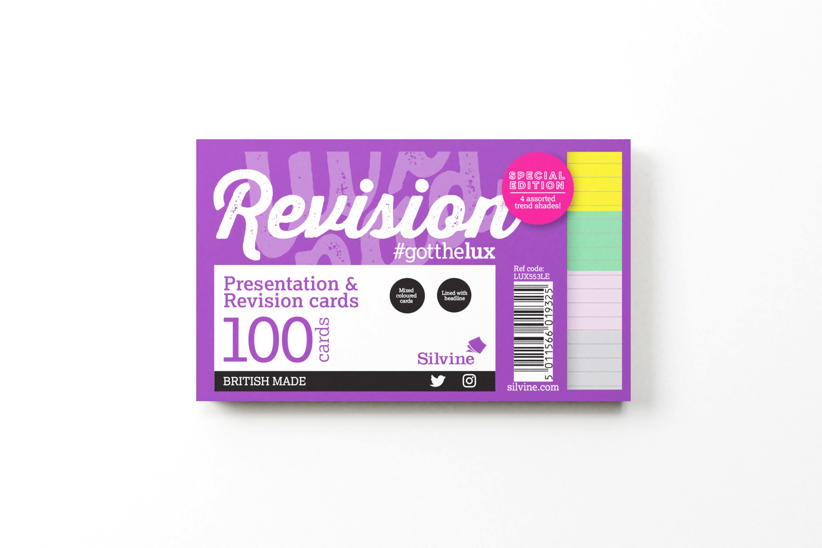 Luxpad Revision Presentation and Revision Cards 5x3 Ruled Fashion ...