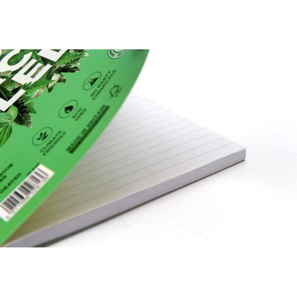 Silvine 100% Recycled Twin Wire Notebook A5 120 Pages Ruled with Margin ...