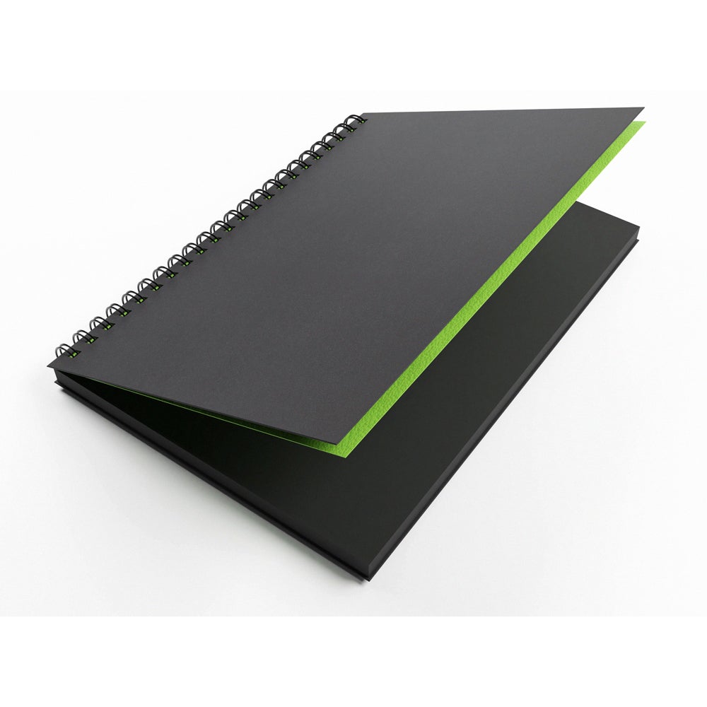 Artgecko Shady Sketchbook A4 80 Pages 40 Sheets 200gsm Black Toned Card ...