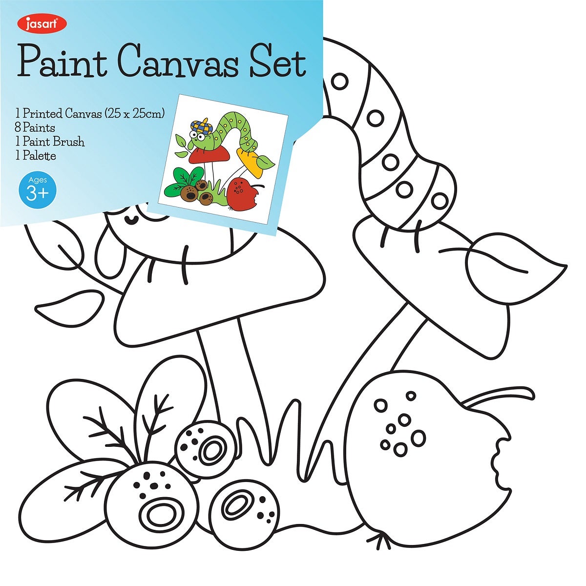 Jasart Kids Paint Canvas Art Sets | Paper Plus