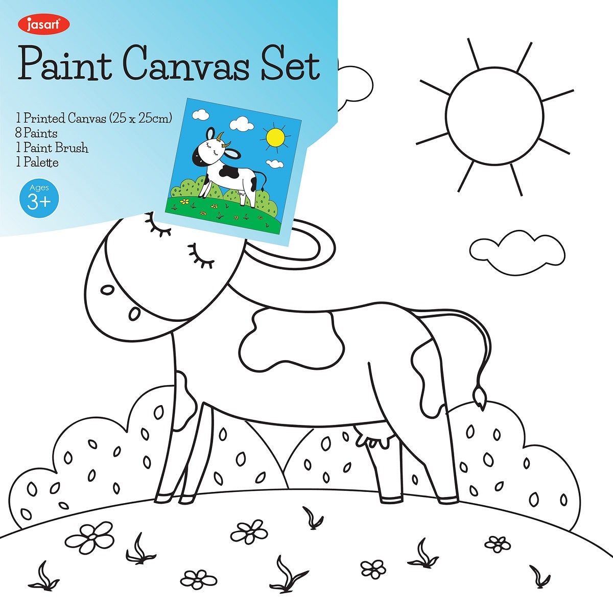 Jasart Kids Paint Canvas Art Sets | Paper Plus