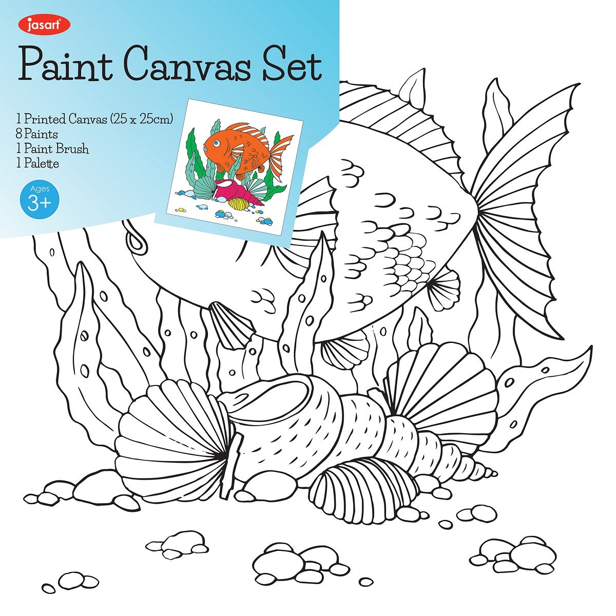 Jasart Kids Paint Canvas Art Sets | Paper Plus