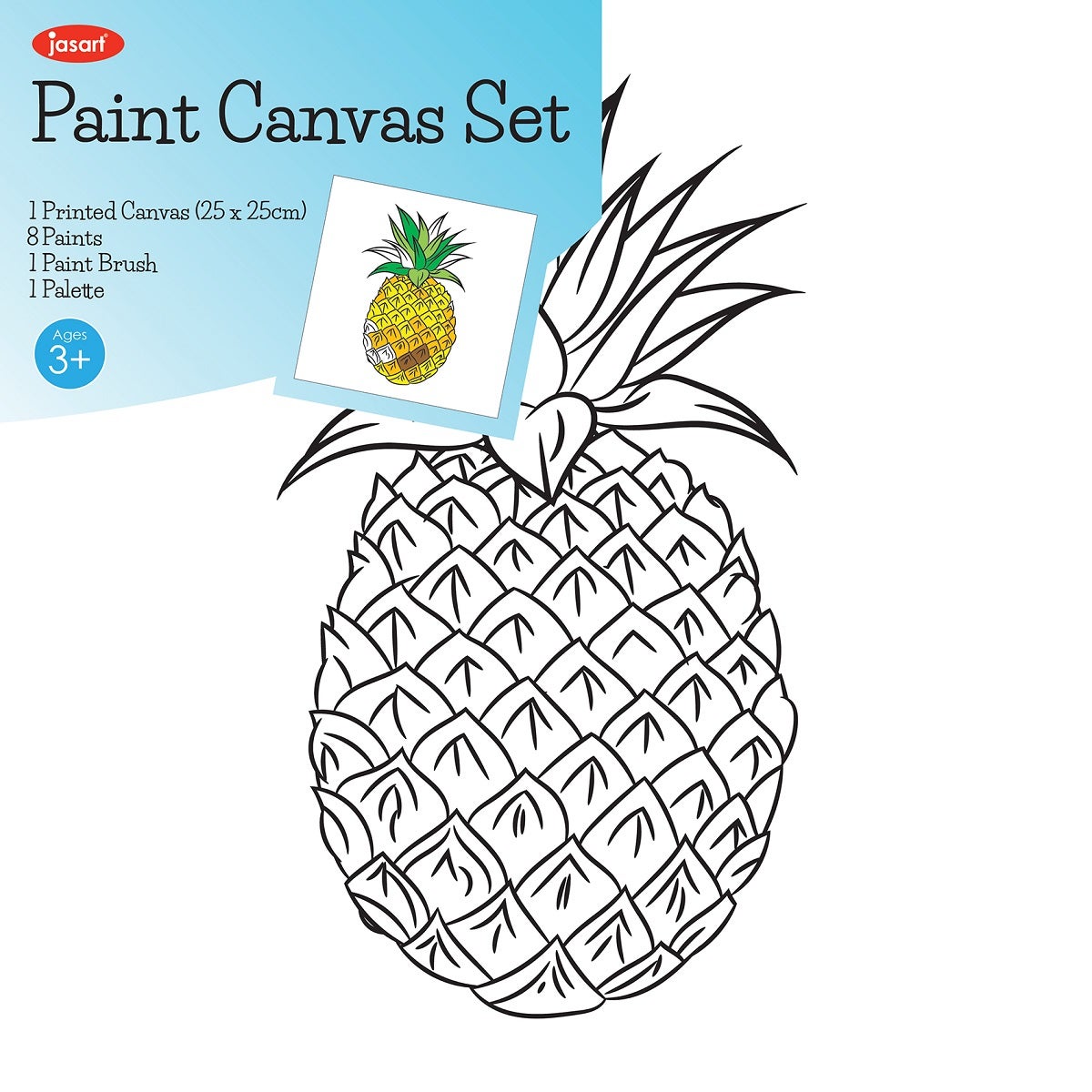 Jasart Kids Paint Canvas Art Sets | Paper Plus