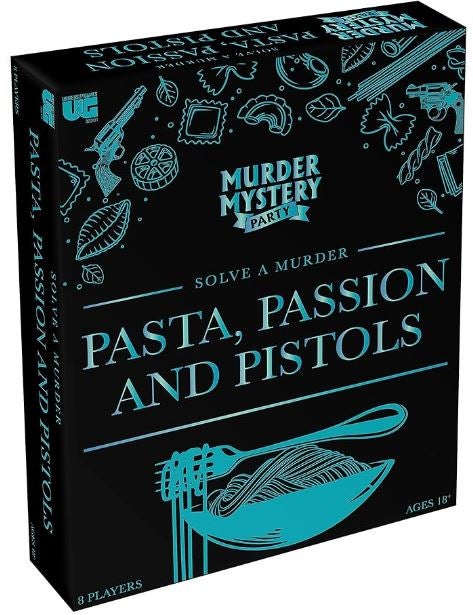 Murder Mystery Party Game - Pasta, Passion and Pistols | Paper Plus