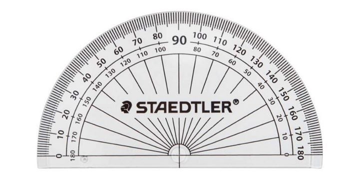 Staedtler Protractor 180 Degrees, 10cm | Paper Plus