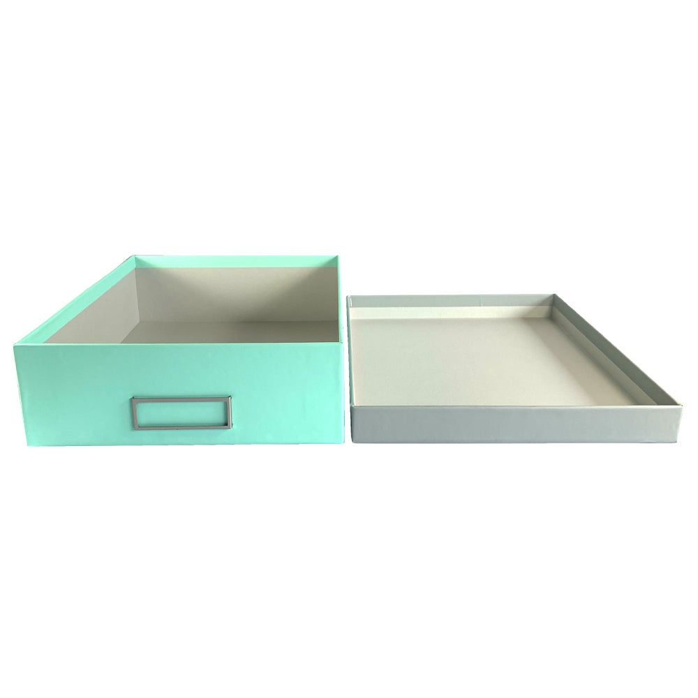 Ledah Pastels Storage Box A4 Green | Paper Plus