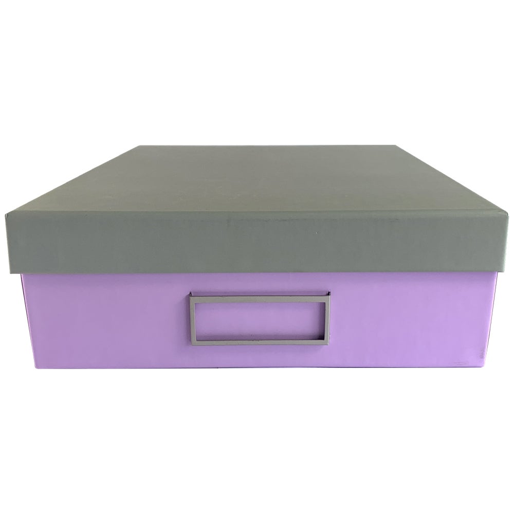 Ledah Pastels Storage Box A4 Purple | Paper Plus