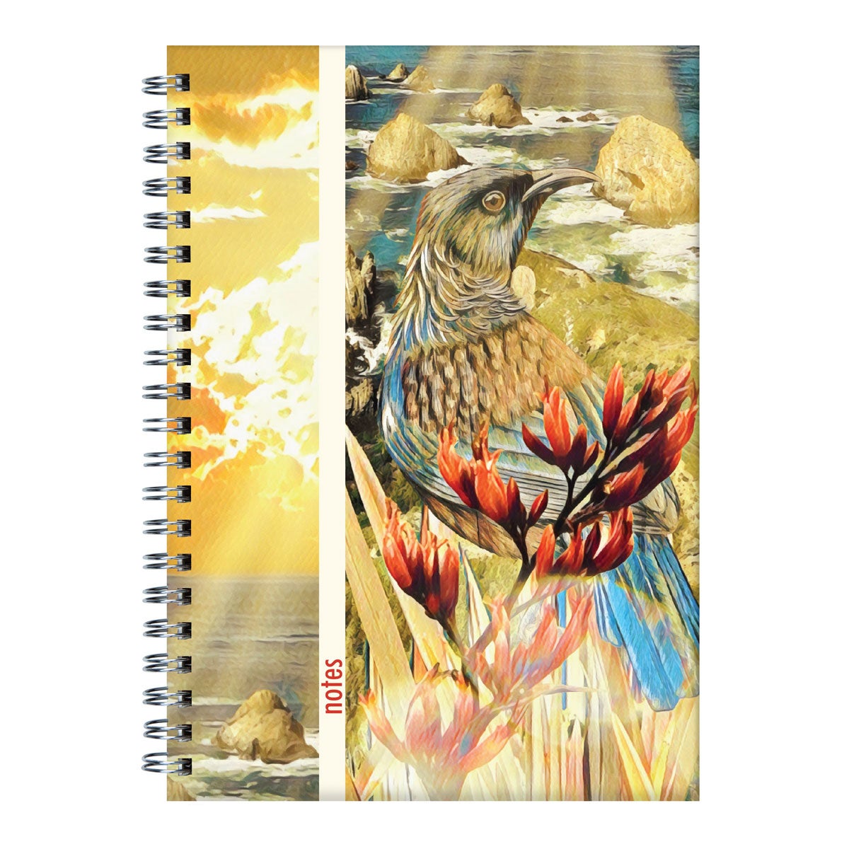 Kanuka Glen Art A5 Wiro Bound Notebook - Tui | Paper Plus