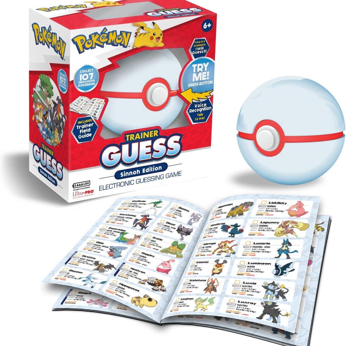 Pokemon Trainer Guess Electronic Guessing Game Sinnoh Edition | Paper Plus