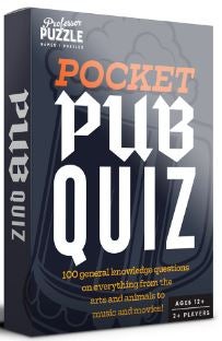 Professor Puzzle - Pocket Pub Quiz | Paper Plus