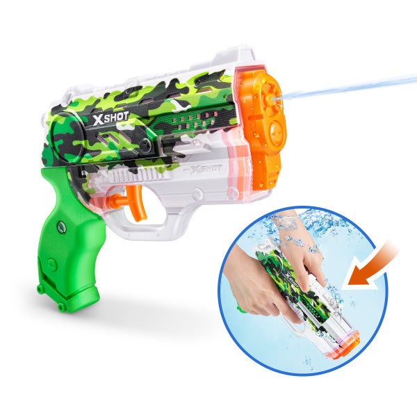 ZURU XSHOT Fast-Fill Skins Nano Water Blaster | Paper Plus