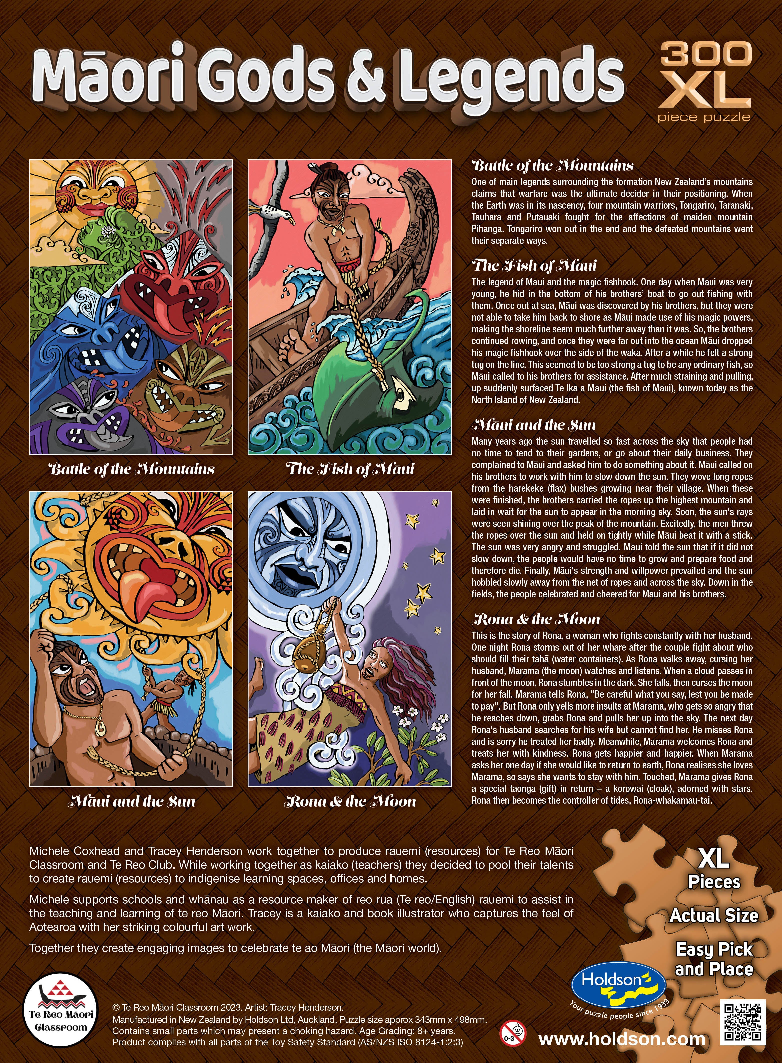 Maori Gods & Legends 300 XL Piece Jigsaw Puzzle The Fish of Maui ...