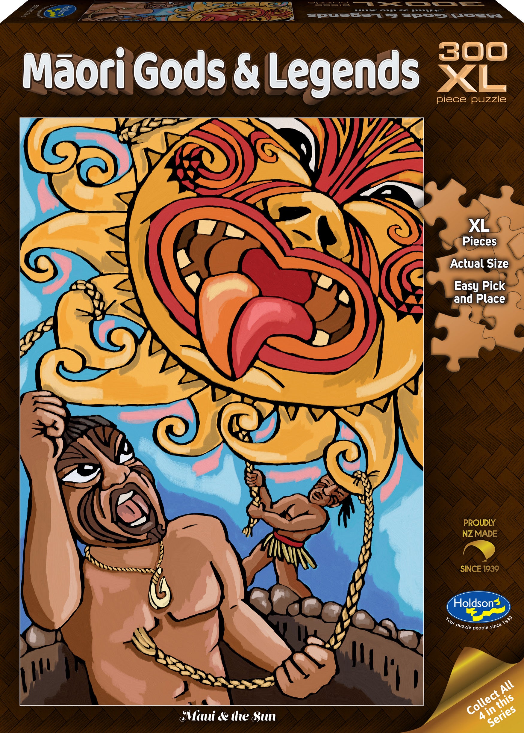 Holdson Maori Gods & Legends 300 XL Piece Puzzle - Maui & The Sun ...
