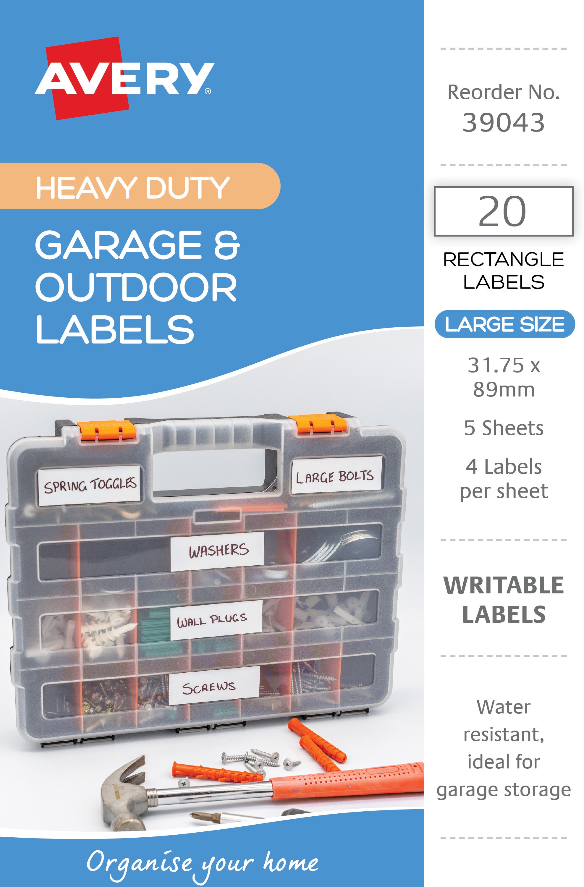 Avery Organisation & Storage Tags | Paper Plus