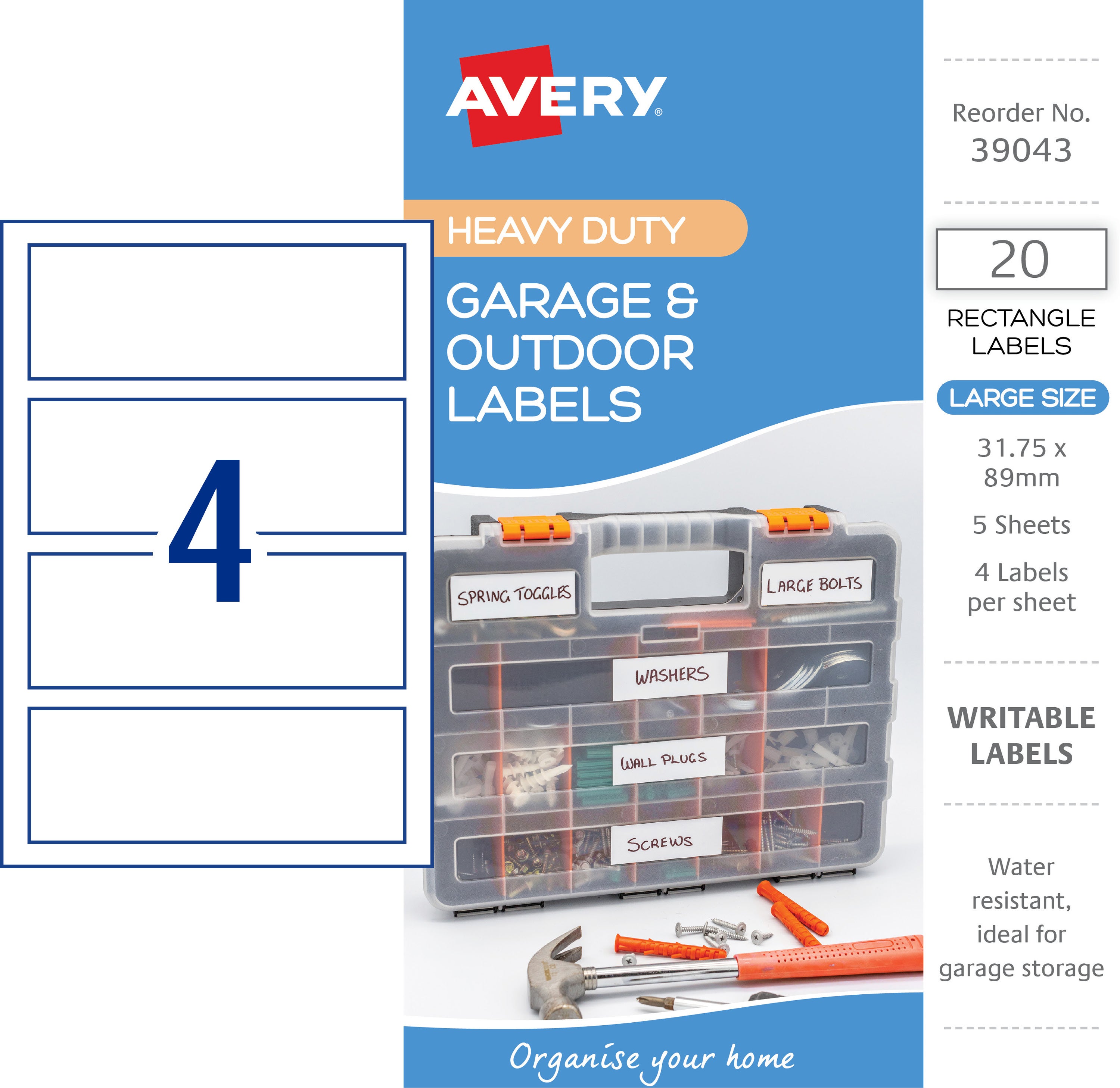 Avery Organisation & Storage Tags | Paper Plus