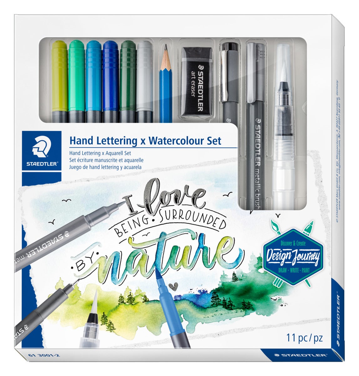 Staedtler Design Journey Hand Lettering and Watercolour Set | Paper Plus