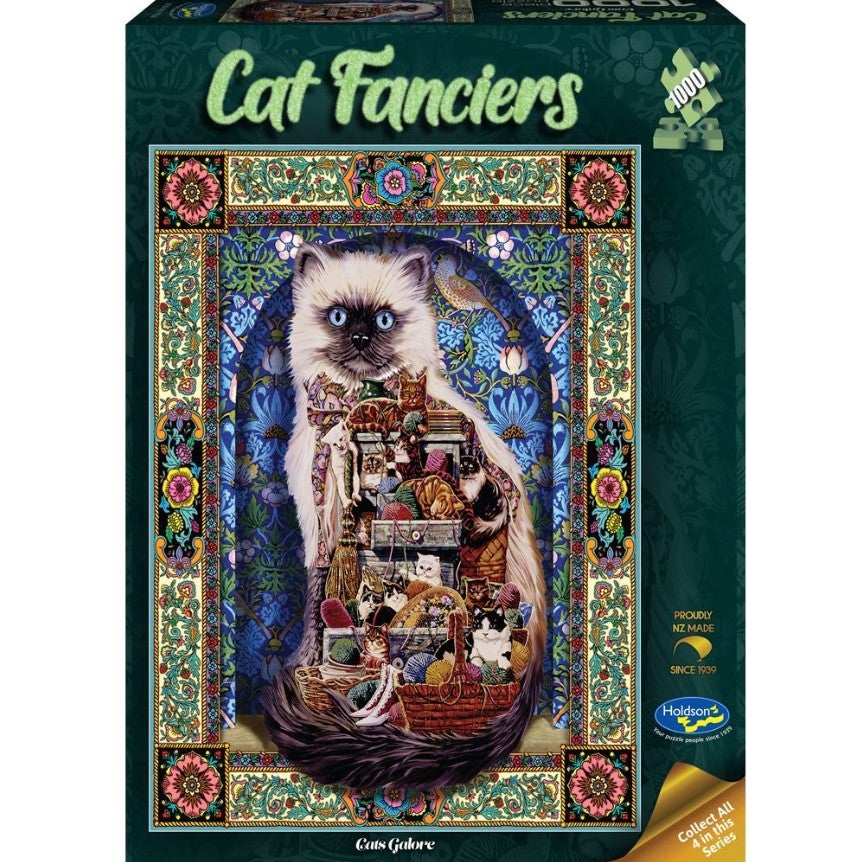 Holdson Cat Fanciers 1000 Piece Puzzle - Cats Galore | Paper Plus