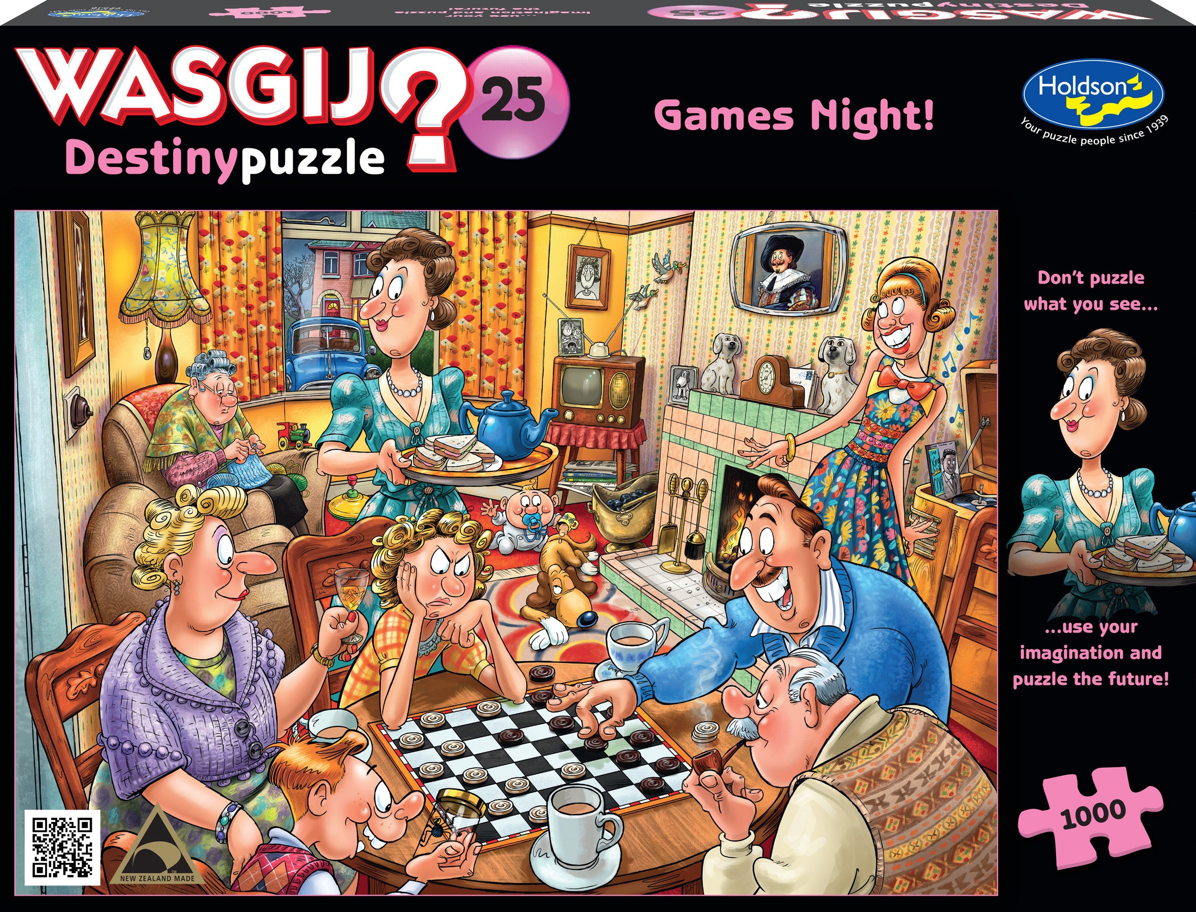 Wasgij Destiny 1000 Piece Puzzle - Games Night! #25 | Paper Plus