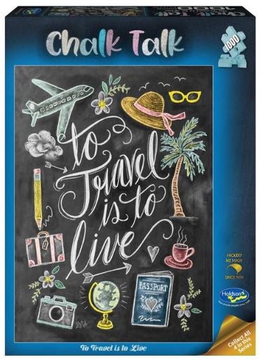 Chalk Talk 1000 Piece Jigsaw To Travel | Paper Plus