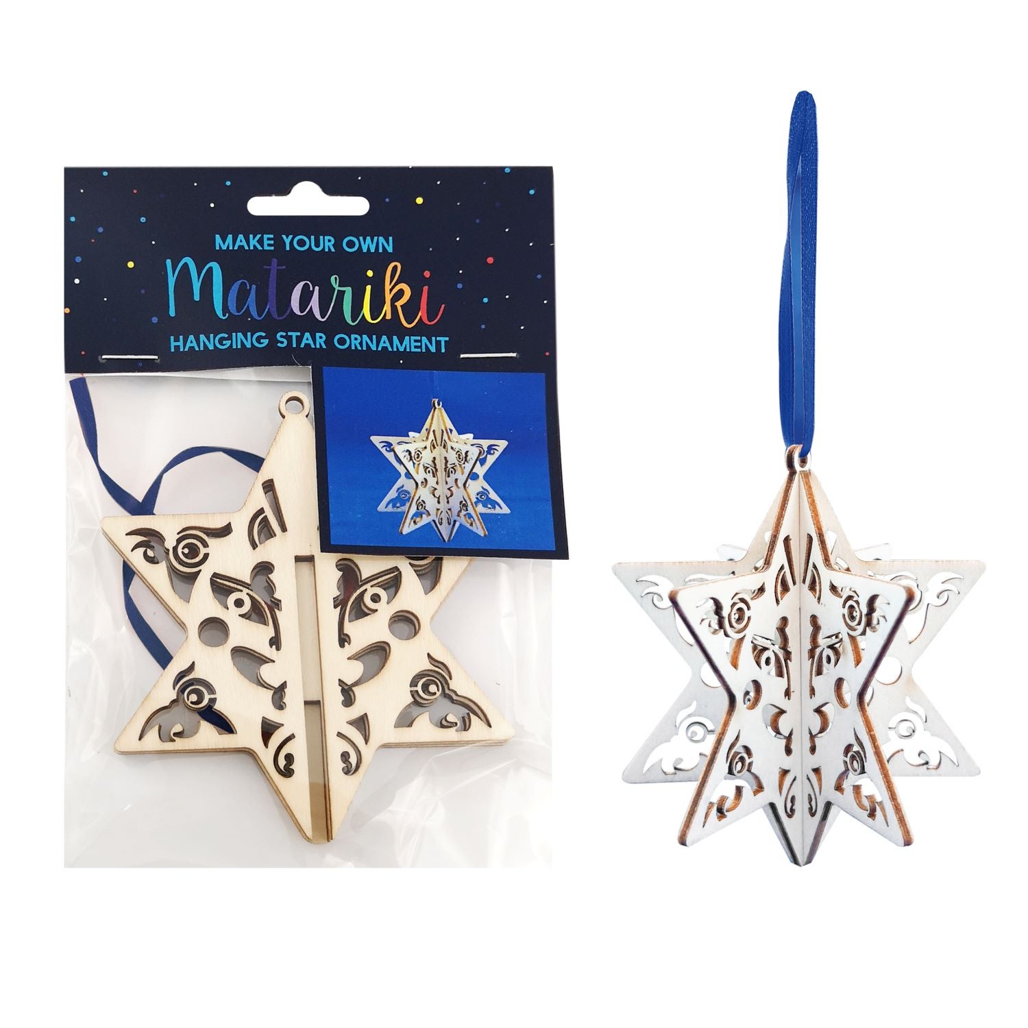 Matariki Star Make Your Own 3D Ornament 10cm | Paper Plus