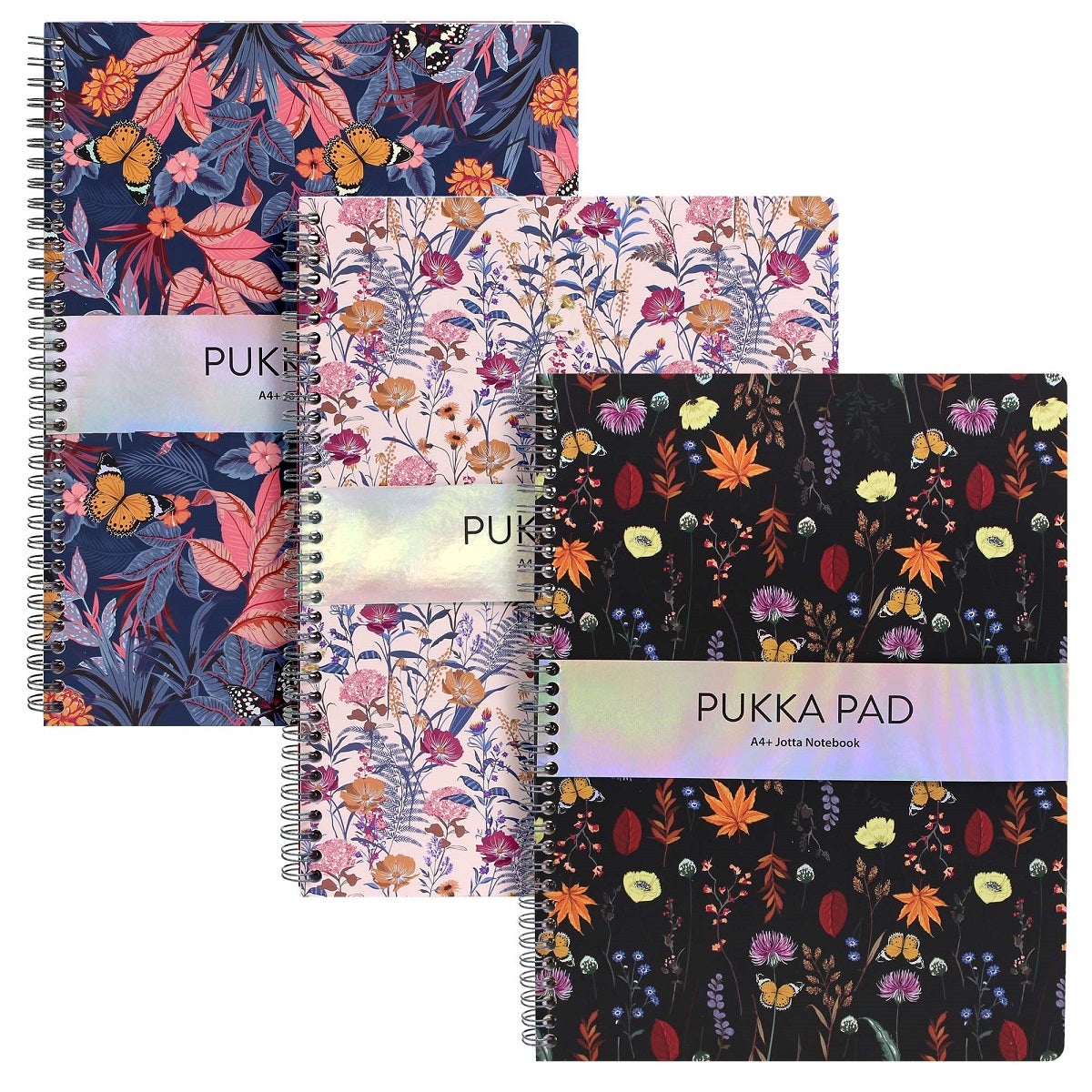 Pukka Notebook A4 Bloom Blue | Paper Plus