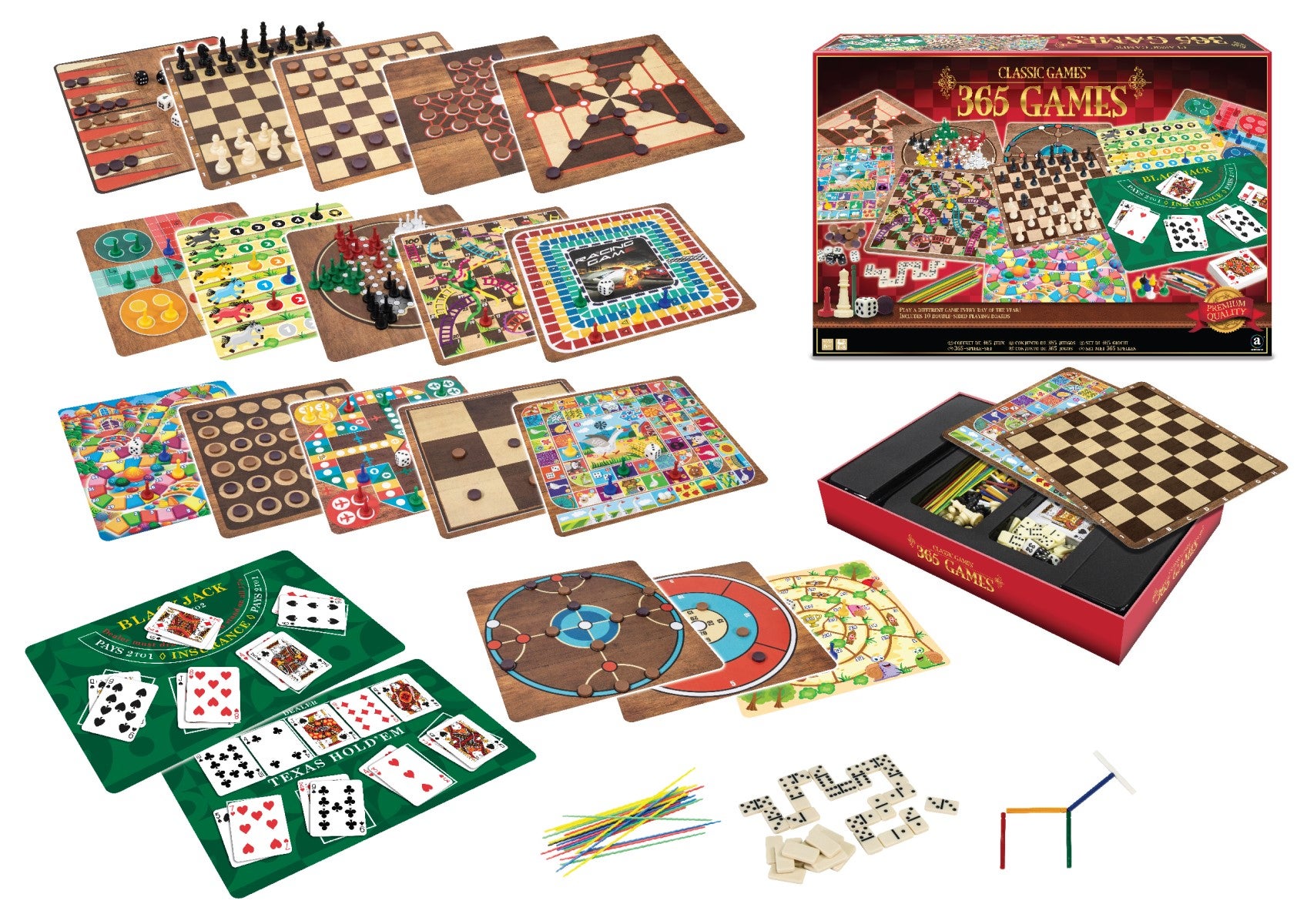 Classic Games - 365 Games Multi-Game Set | Paper Plus