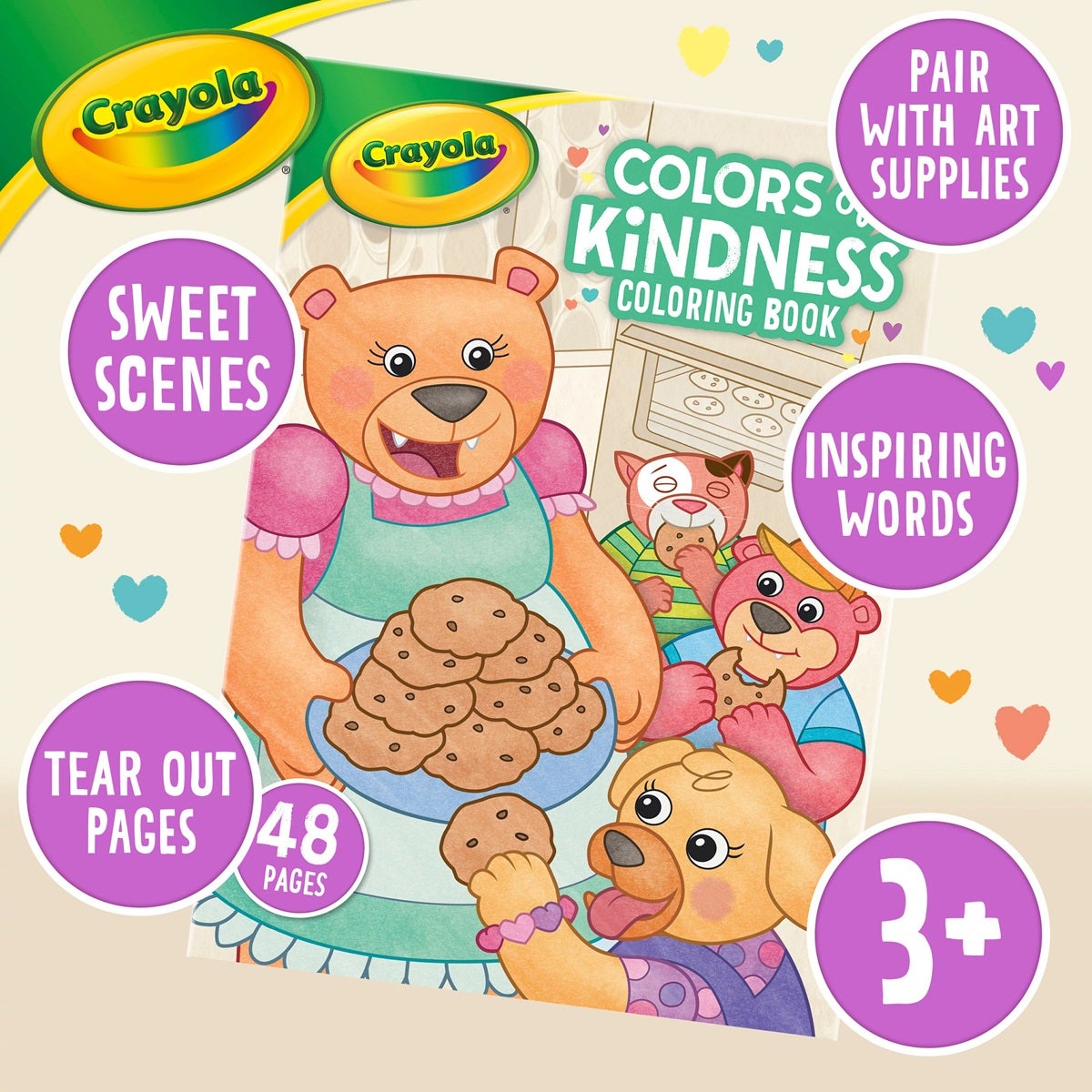 Crayola Colours of Kindness Colouring Pages 48 Pages | Paper Plus