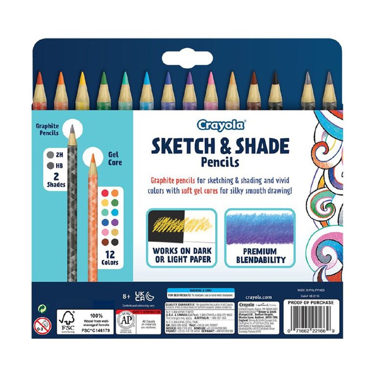 Crayola Sketch & Shade Pencil 14pk | Paper Plus