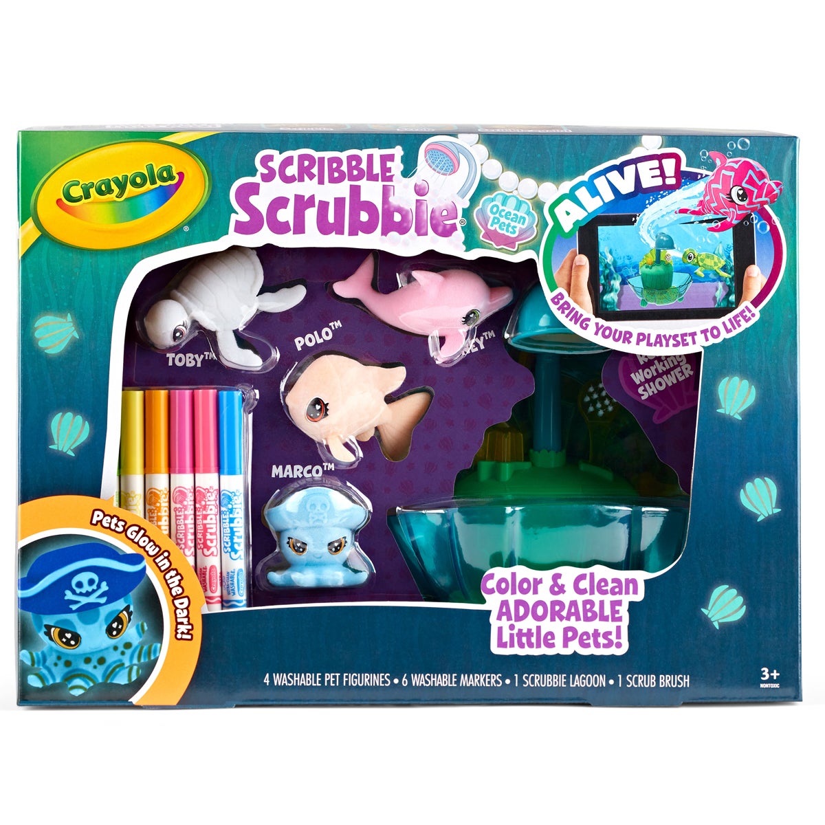 Crayola Scribble Scrubbie - Glow Lagoon Set | Paper Plus