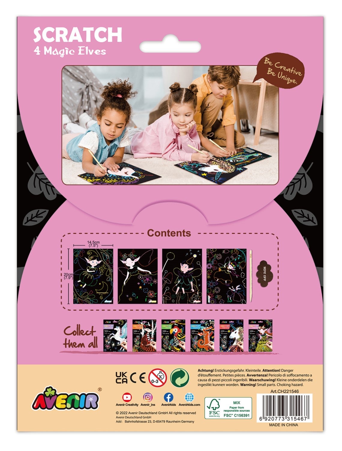 Avenir Scratch Art: Magic Elves | Paper Plus