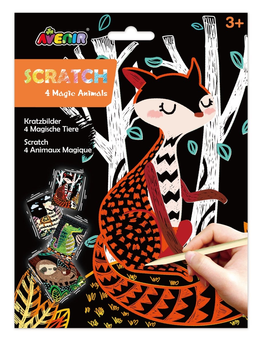 Avenir Scratch Art - Magic Animals | Paper Plus