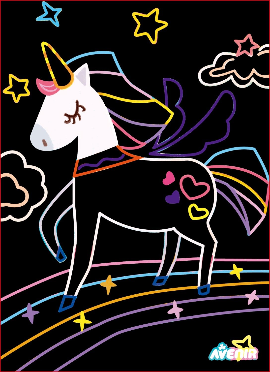 Avenir Scratch Art - Magic Unicorns | Paper Plus
