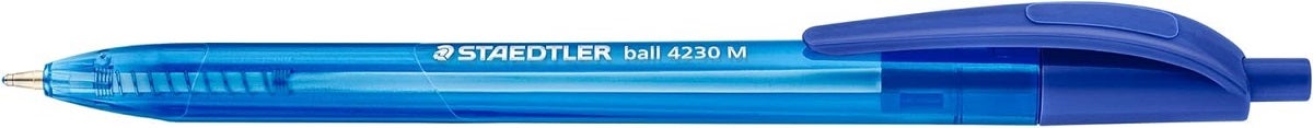 Staedtler Triangular Ballpoint Pen, 4230 M, Blue | Paper Plus