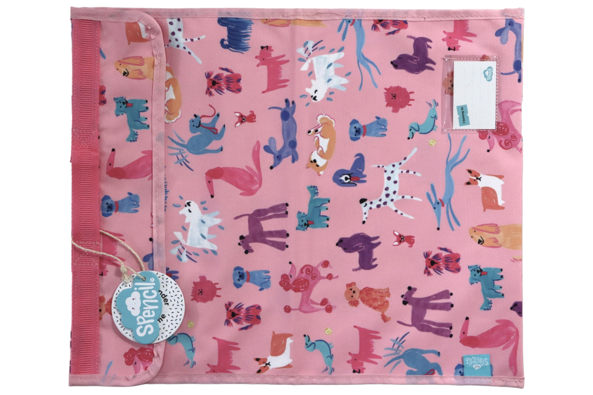 Spencil Doodle Dogs Homework Bag Extra Large 370 x 450mm | Paper Plus