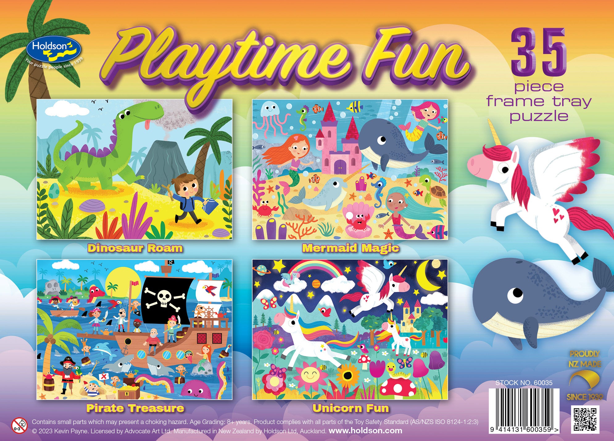 Holdson Playtime Fun 35 Piece Frame Tray Puzzles, Assorted | Paper Plus