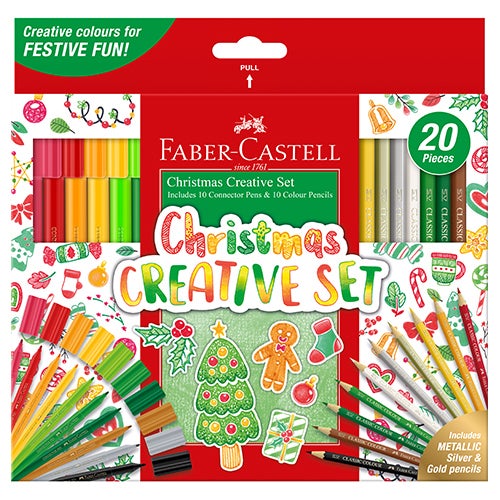 Faber-Castell 20 piece Christmas Creative Set | Paper Plus