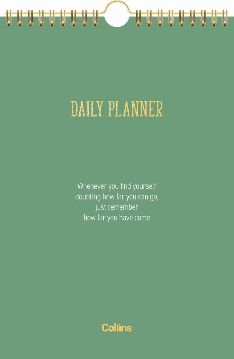 2026 Collins A5 Motivational Daily Planner Undated | Paper Plus