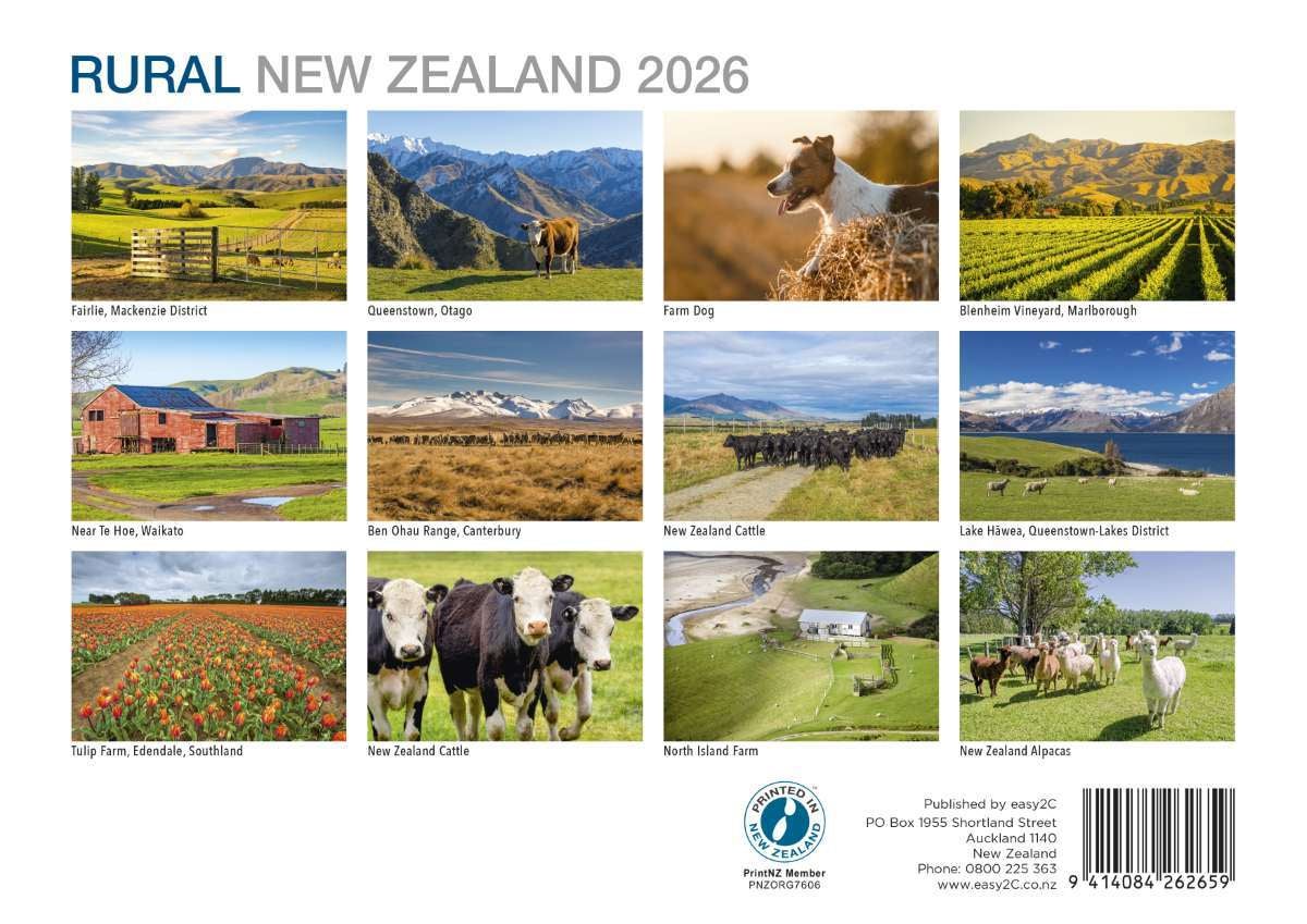 2026 New Zealand Rural Calendar | Paper Plus