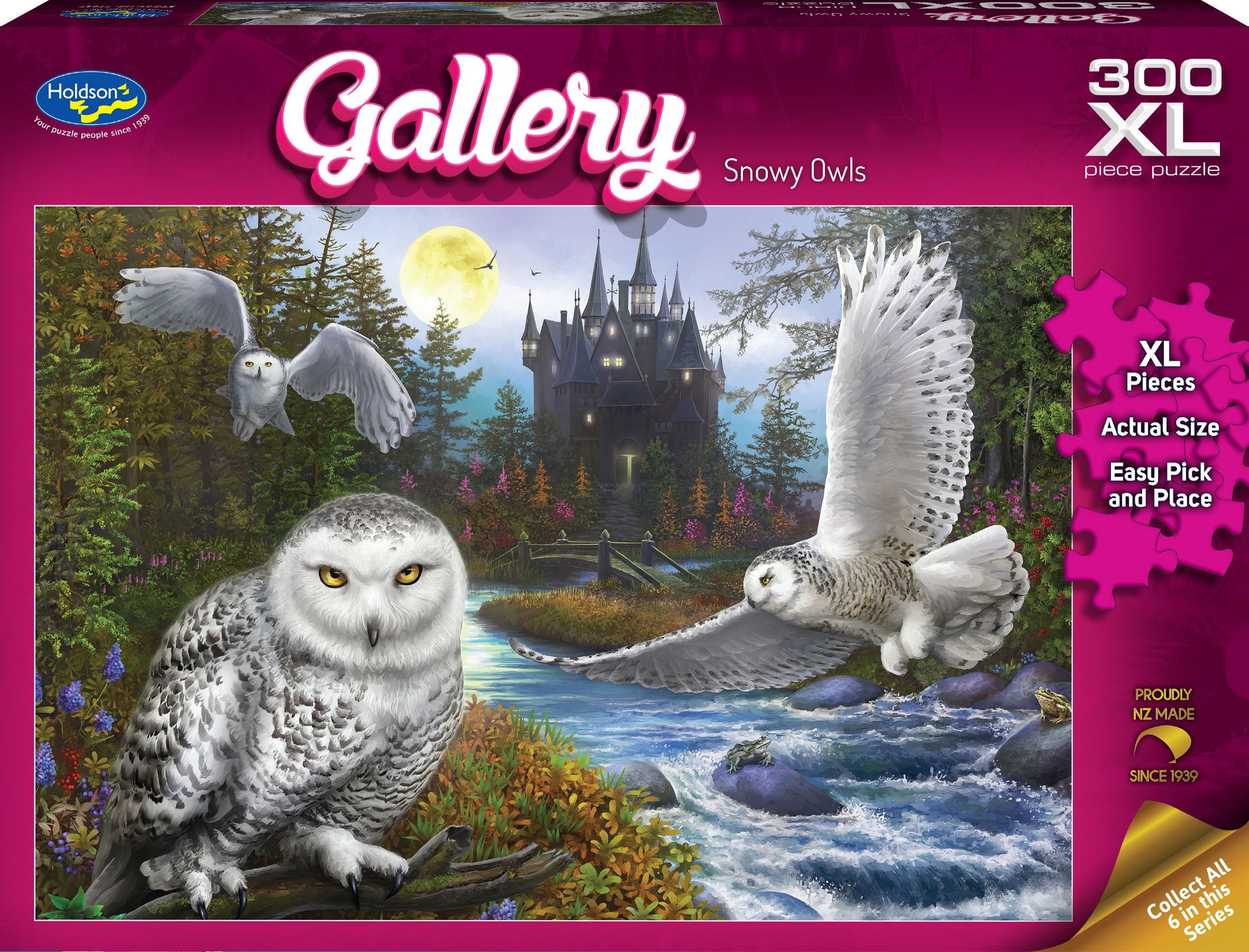 Gallery Series 10 300 XL Piece Jigsaw Puzzle - Snowy Owls | Paper Plus
