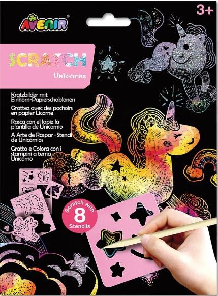 Avenir Stratch and Stencil Art - Unicorns | Paper Plus