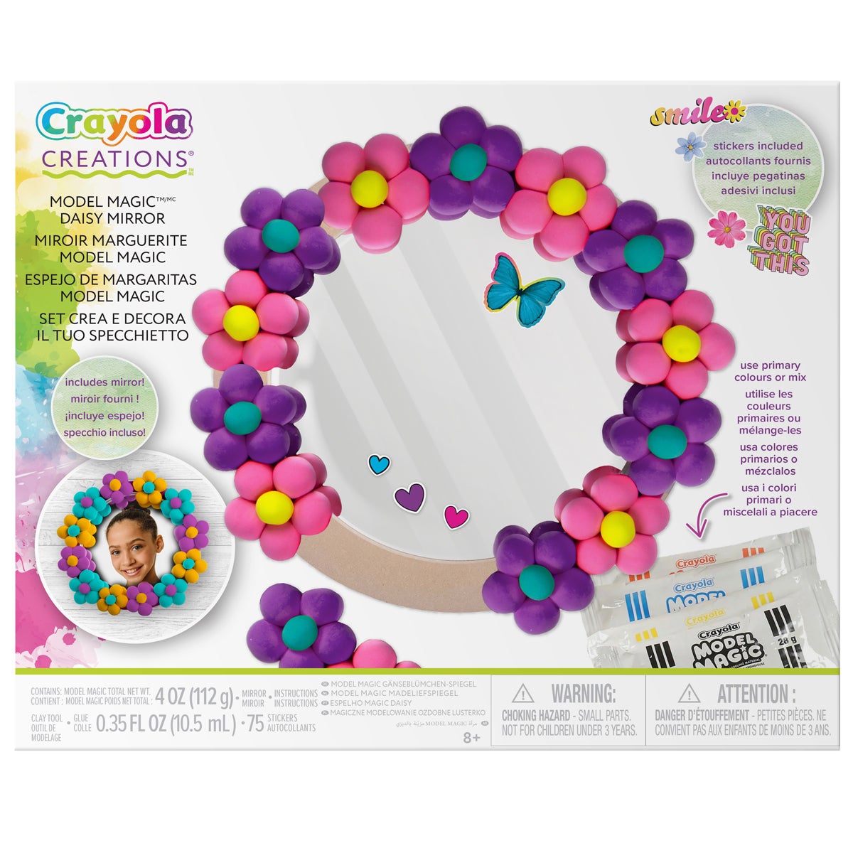 Crayola Creations Model Magic Daisy Mirror Kit | Paper Plus