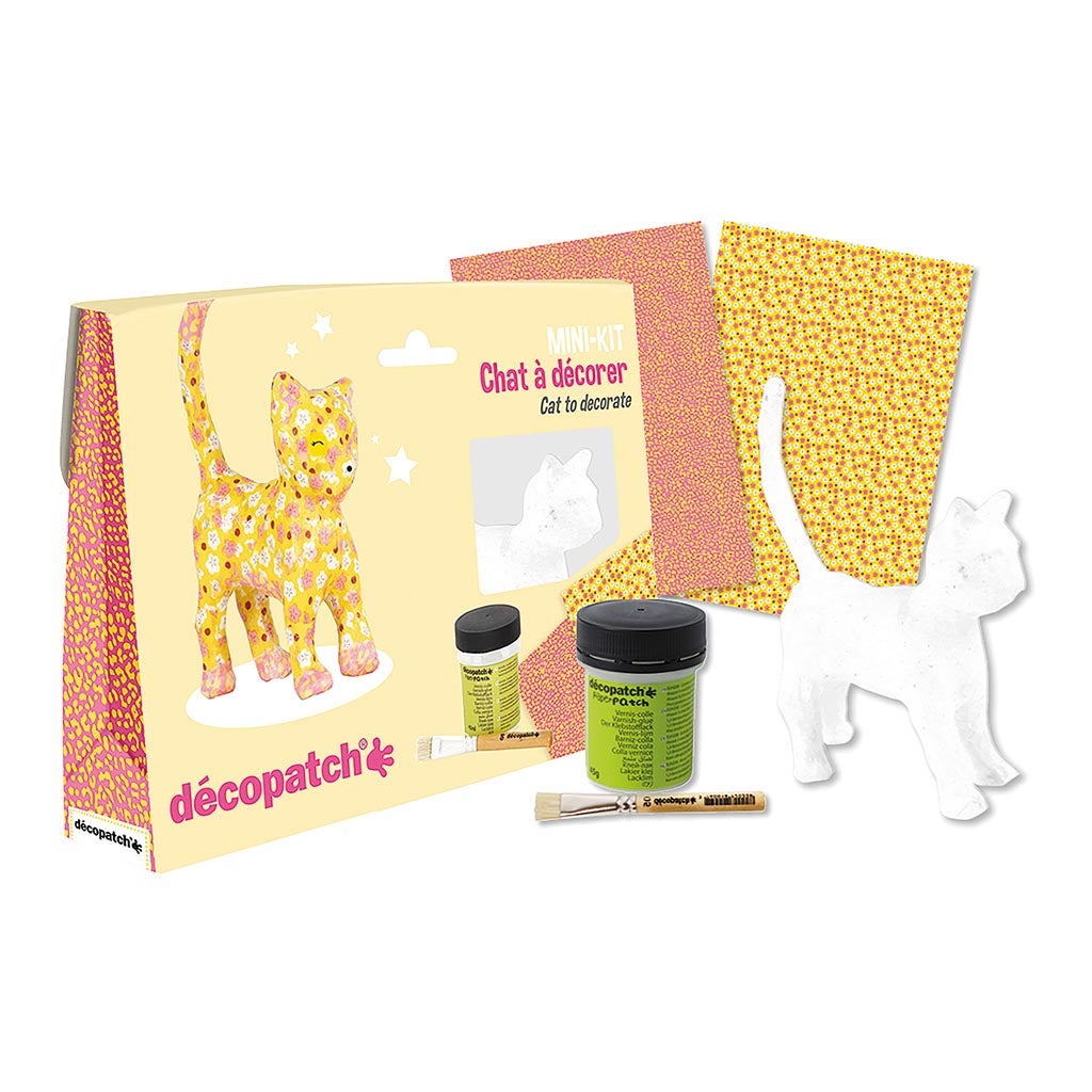Decopatch Cat Mini Kit | Paper Plus