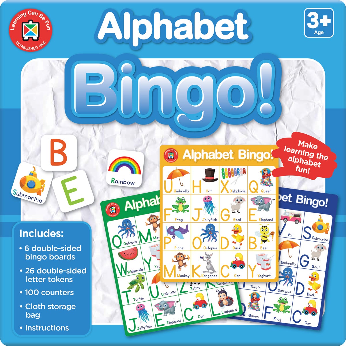 Learning Can Be Fun Alphabet Bingo | Paper Plus