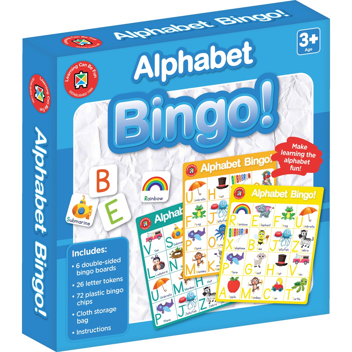 Learning Can Be Fun Alphabet Bingo | Paper Plus
