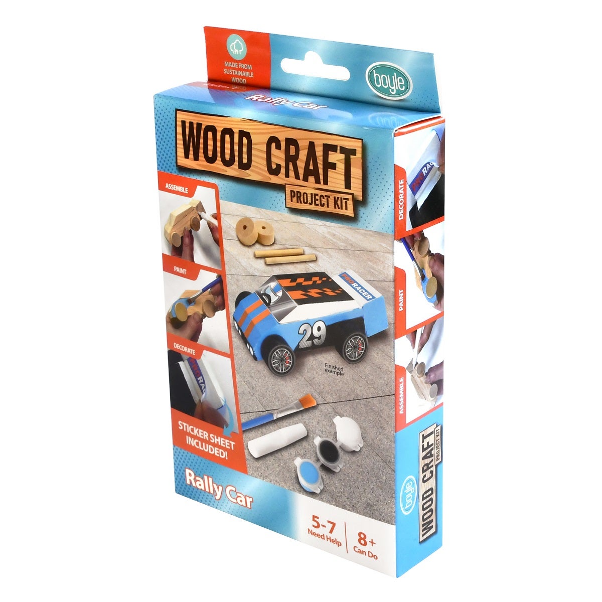 Boyle Wood Craft Project Kit Rally Car | Paper Plus