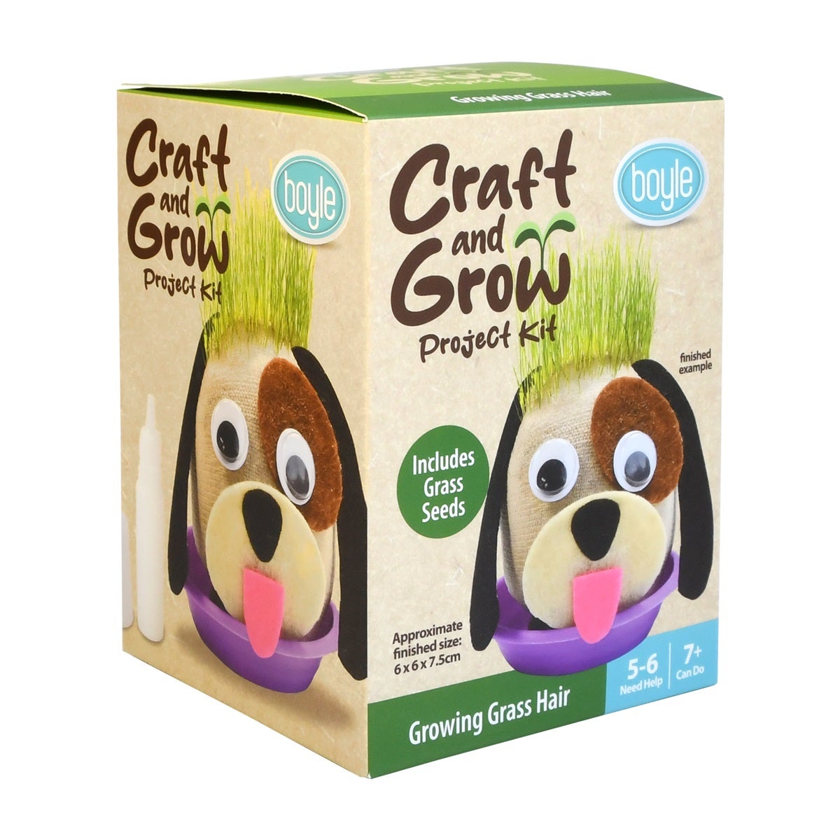 Boyle Craft and Grow Project Kit Growing Grass Hair with Seeds | Paper Plus