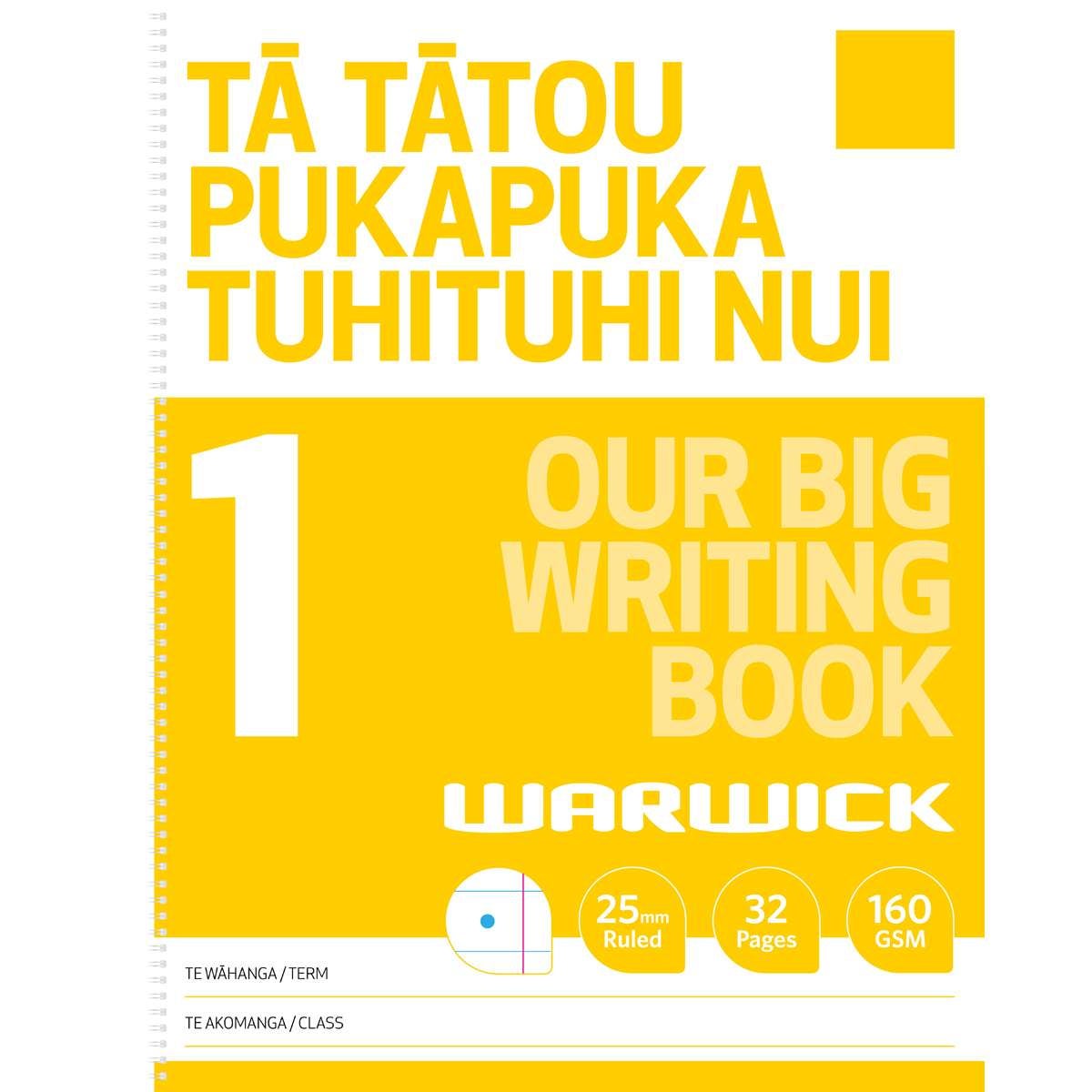 Warwick Our Big Writing Modelling Book 1 Half Ruled 25mm | Paper Plus