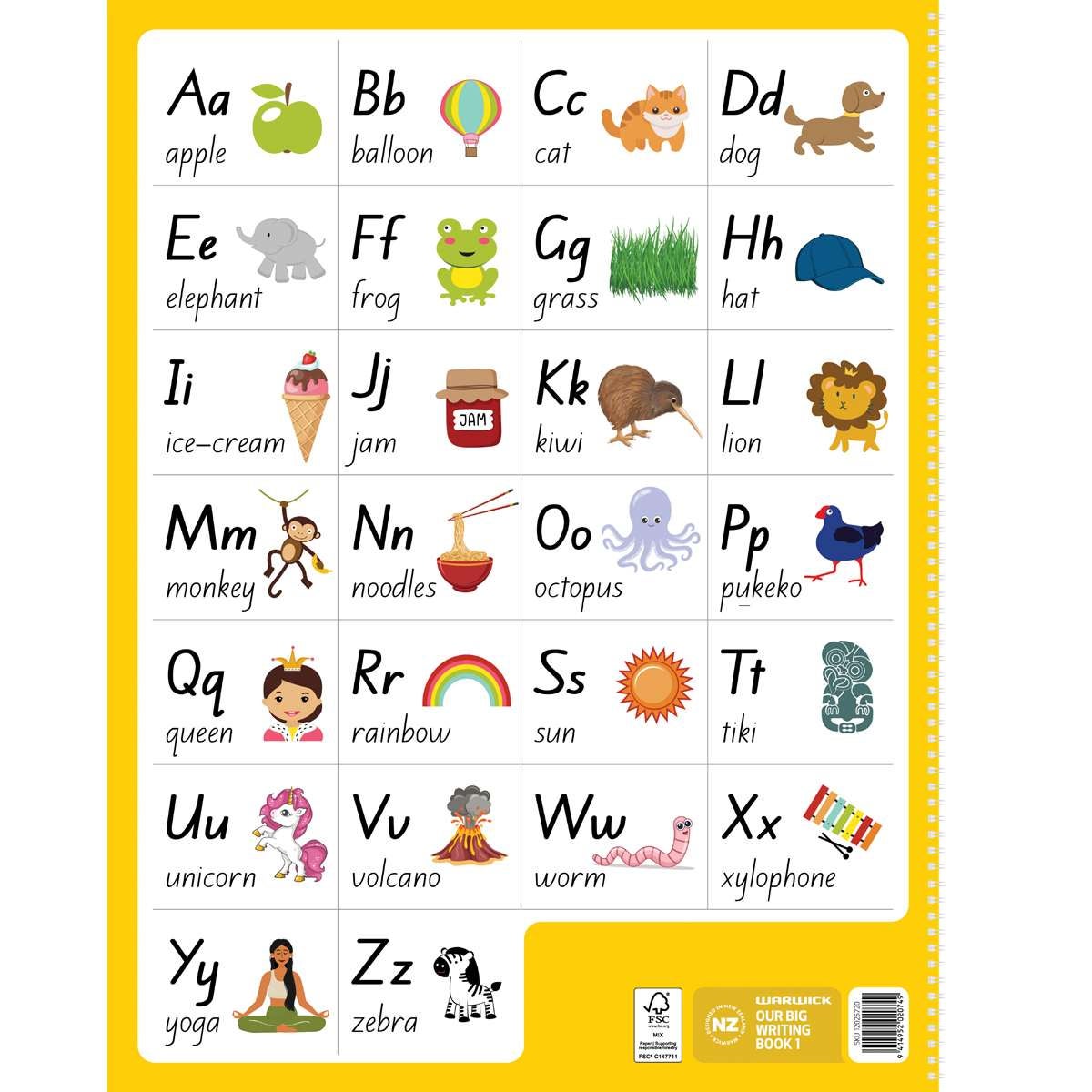 Warwick Our Big Writing Modelling Book 1 Half Ruled 25mm | Paper Plus