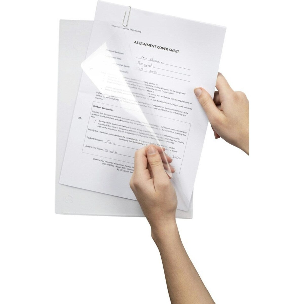 Marbig A4 Ultra Letter Files Clear 10 Pack | Paper Plus